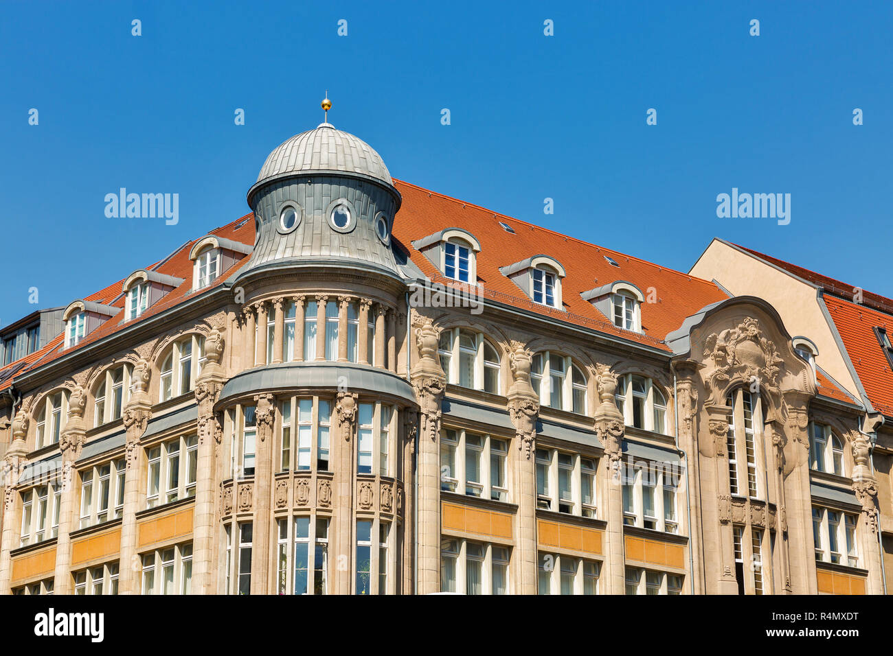 Beautiful old architecture exterior in Berlin Mitte central district ...