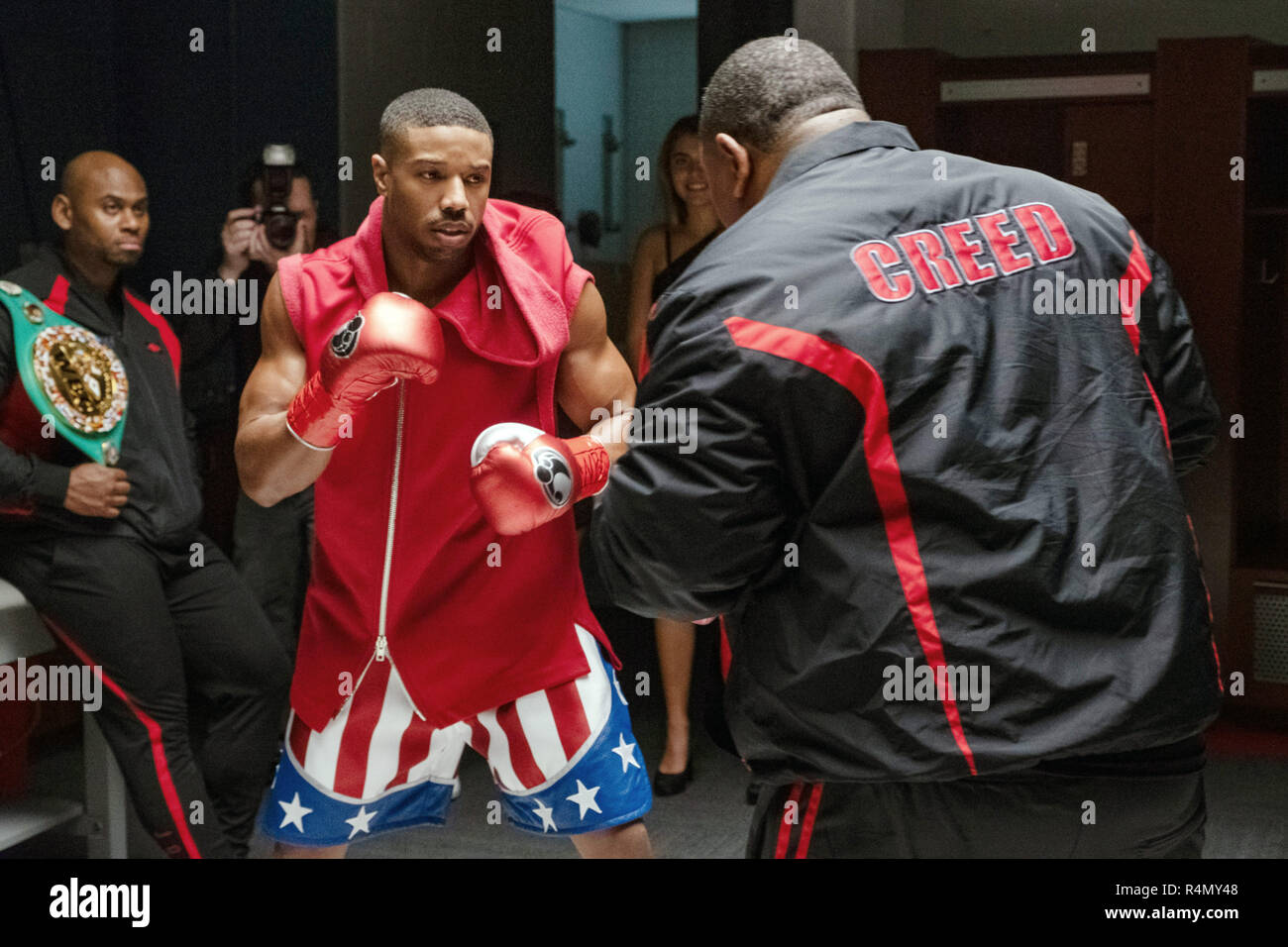 CREED II, (from left): Corey Caillet, Michael B. Jordan, 2018. ph: Barry Wetcher / © MGM ...