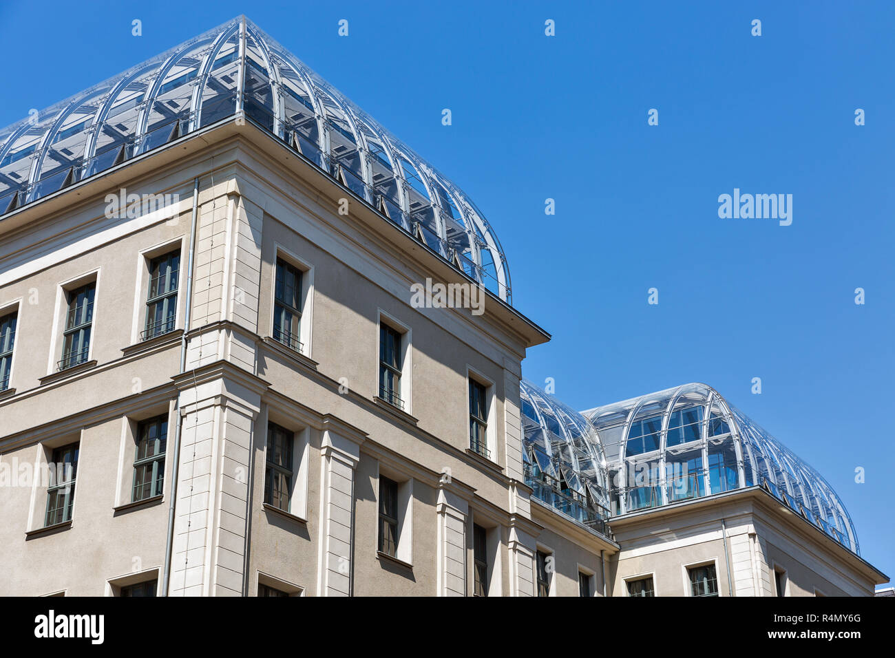 Modern office architecture in Berlin central Mitte district, Germany ...