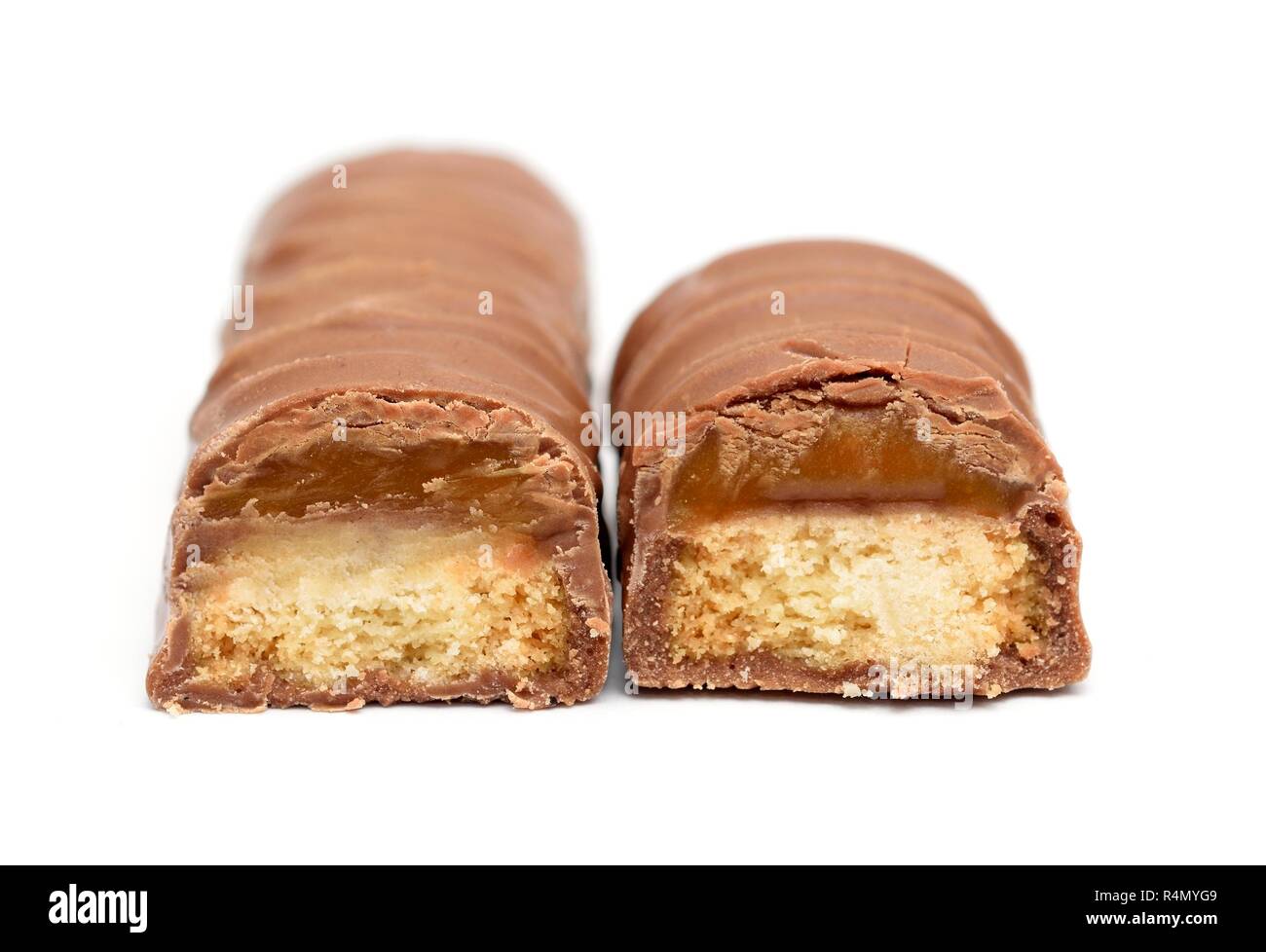 Caramel chocolate bar Stock Photo - Alamy