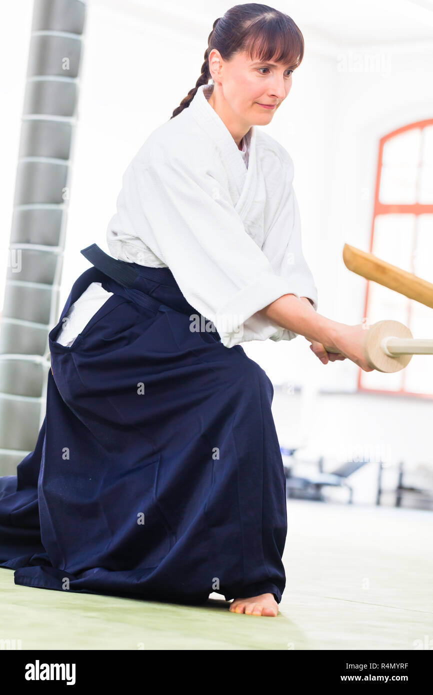 Aikido fight sword hi-res stock photography and images - Alamy