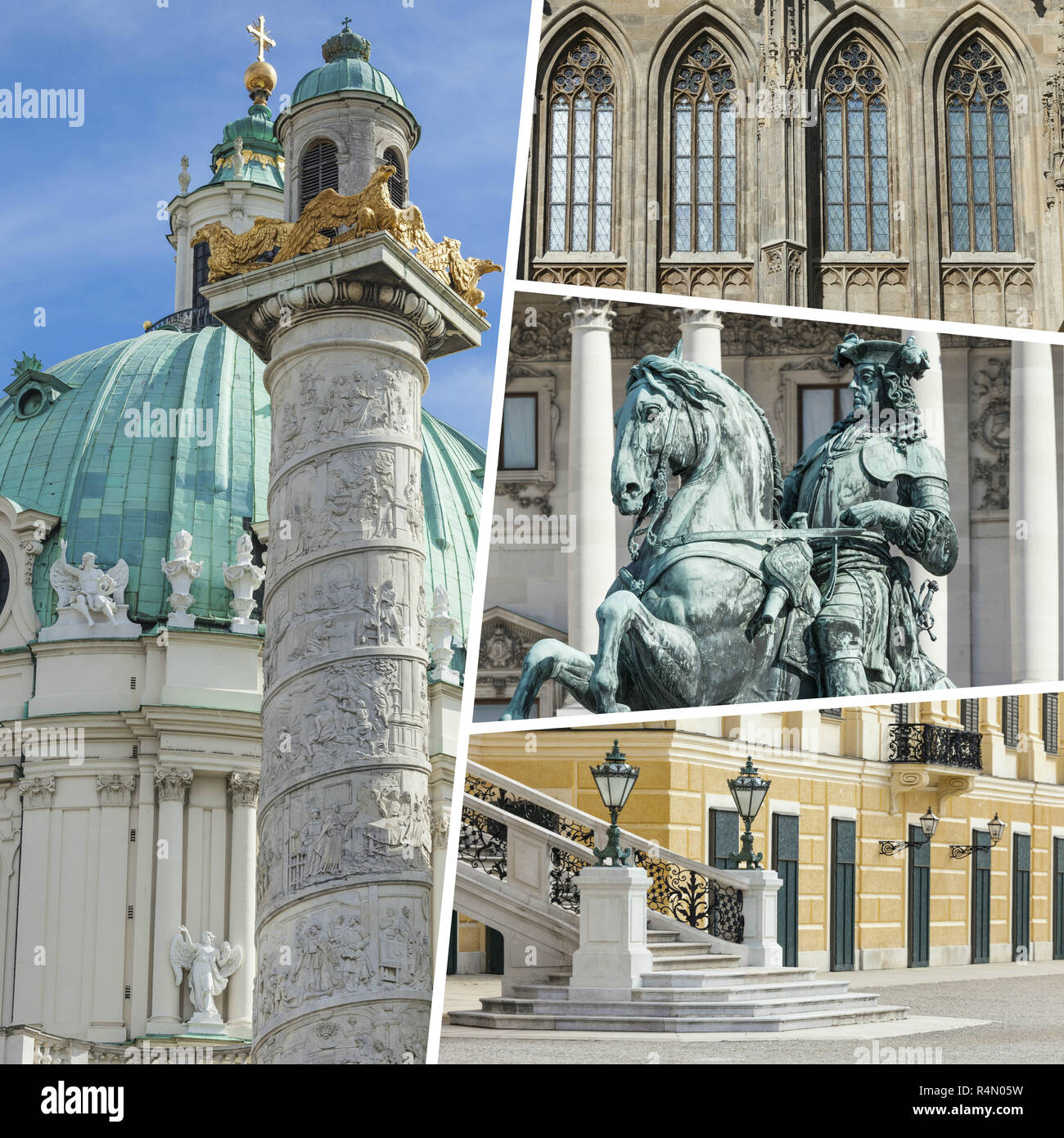 Collage of Vienna ( Austria ) images - travel background (my photos ...