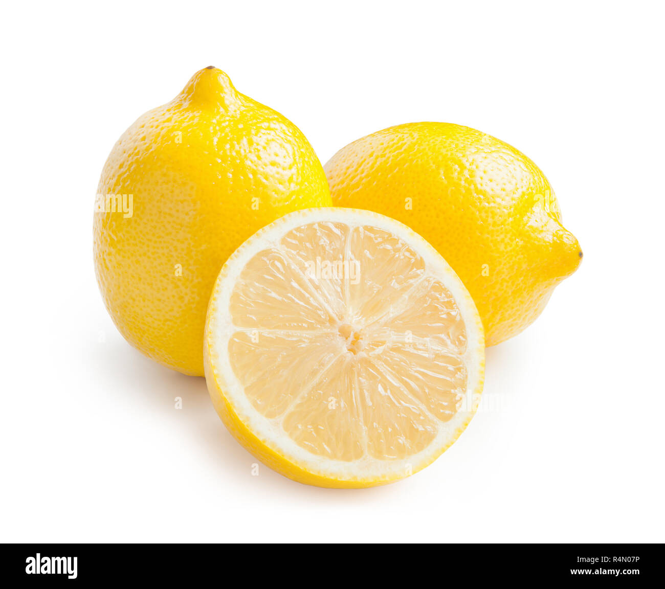 Lemon cut in half Cut Out Stock Images & Pictures - Alamy