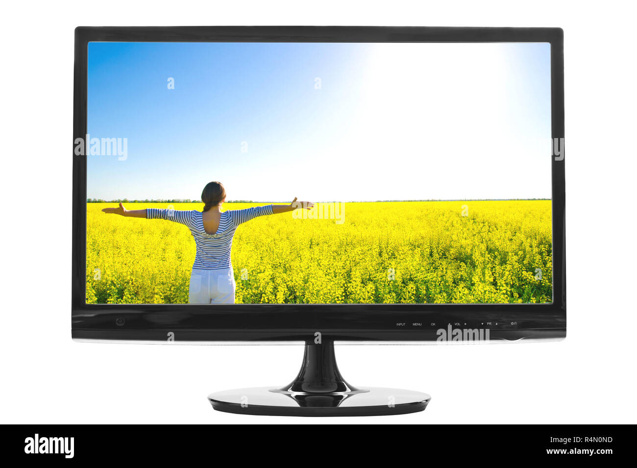 Back of a computer screen hi-res stock photography and images - Alamy