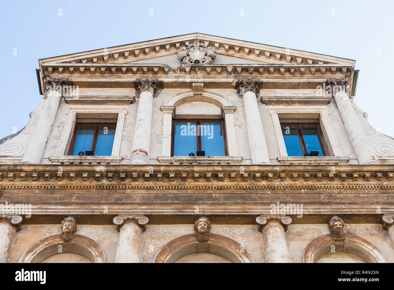 decor of palace on Piazza del Castello in Vicenza Stock Photo - Alamy