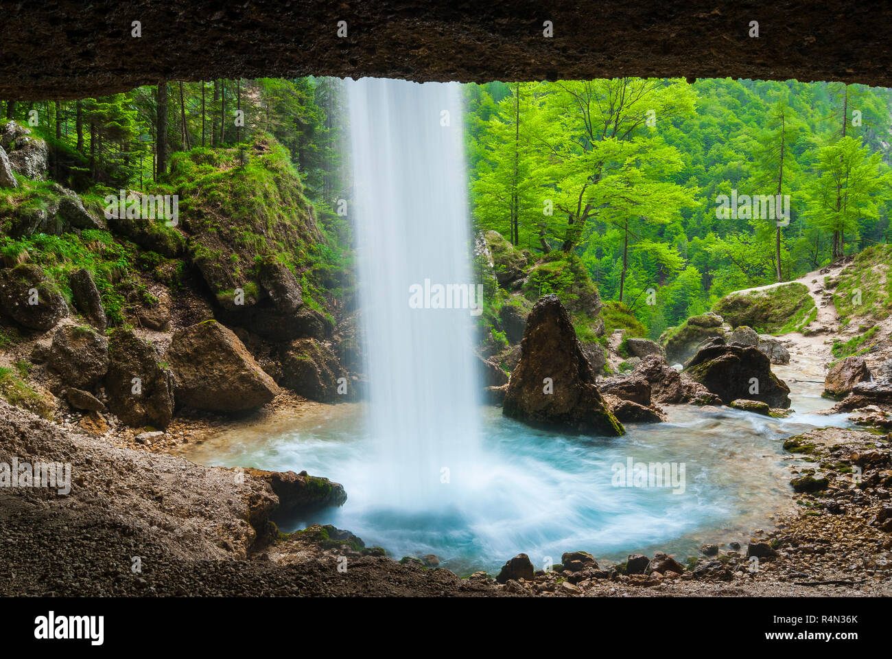 Upper Pericnik waterfall Stock Photo - Alamy