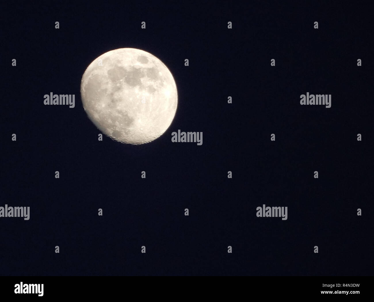 Three quarter phase moon hi-res stock photography and images - Alamy
