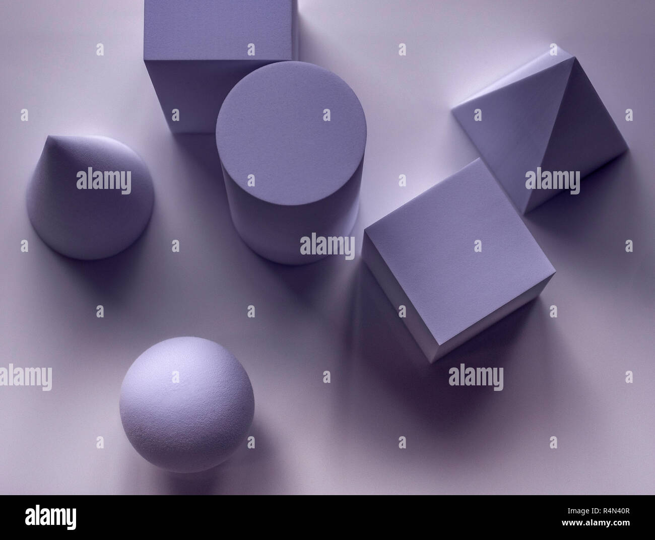 High angle view of geometric shapes Stock Photo - Alamy