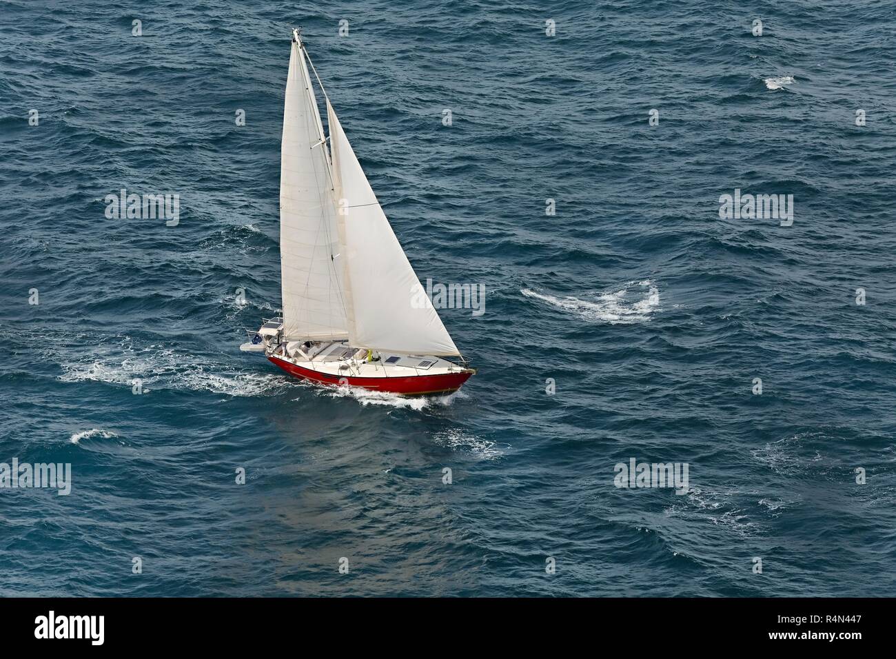 Sailing boat journey Stock Photo - Alamy