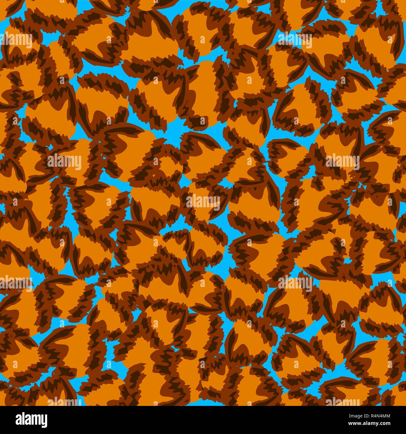 Abstract seamless animal camouflage spots. Vector animal skin fashion ...