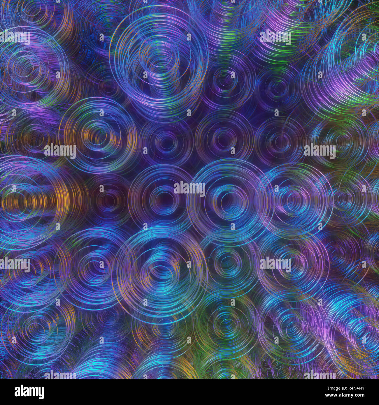 3D illustration. Artistic abstract tubular structure. Image with light ...
