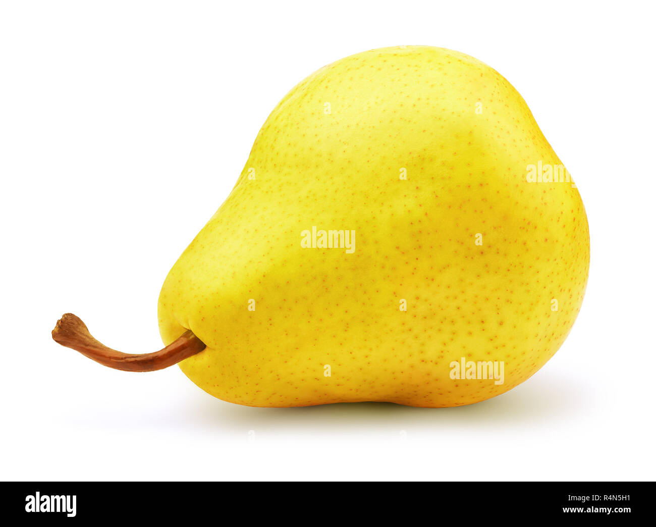 One yellow ripe pear Cut Out Stock Images & Pictures - Alamy