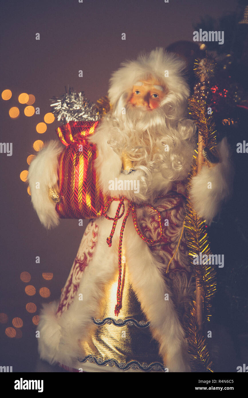 Father Frost (Russian Ded Moroz) figurine on traditional 2019 New Year ...