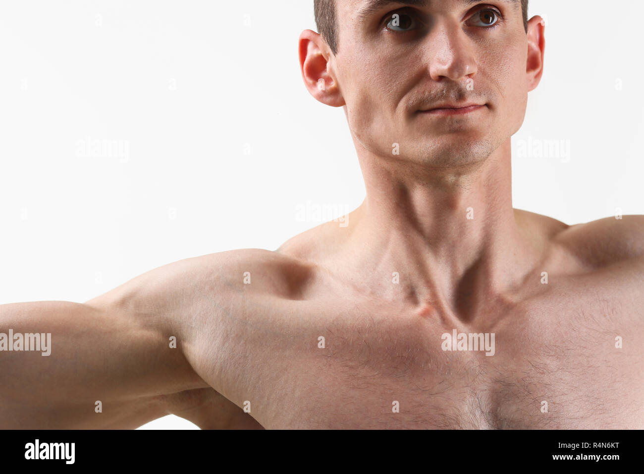 Fitness man background shoulder biceps Stock Photo - Alamy