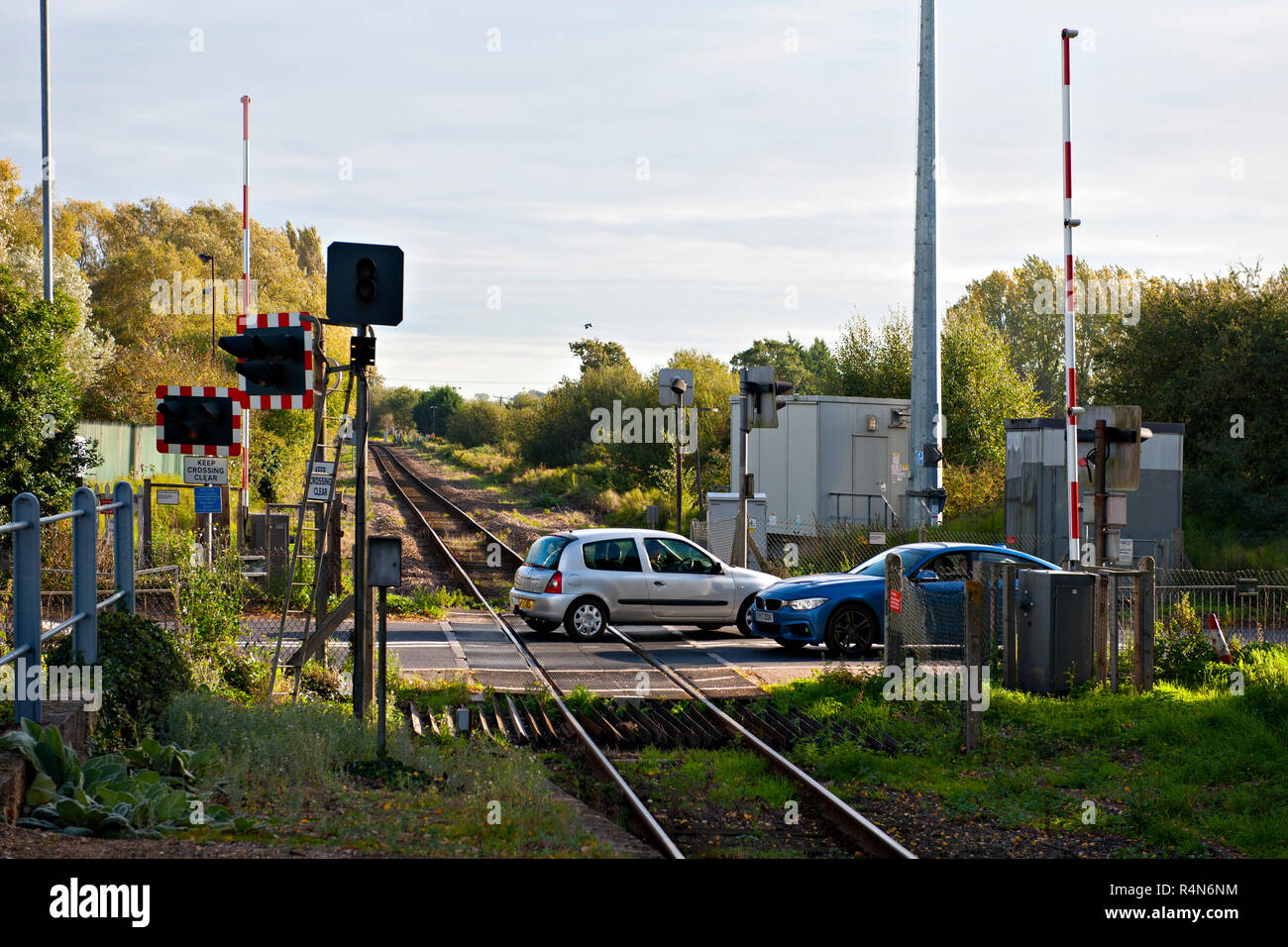 Melton Railway Station and level crossing over Wilford Road, A1152 in ...
