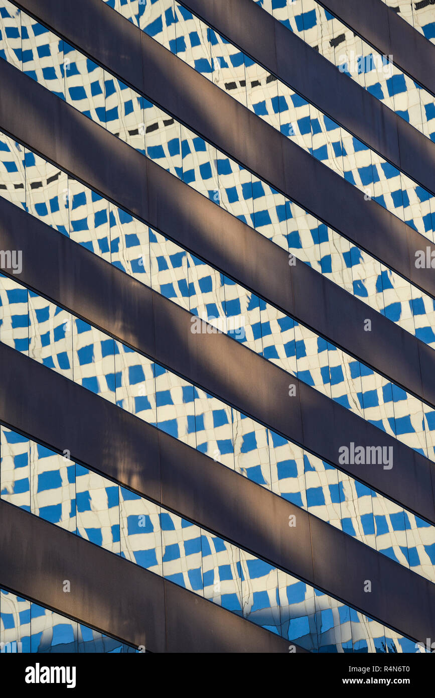 Reflections in window of skyscraper in Denver, Colorado Stock Photo - Alamy