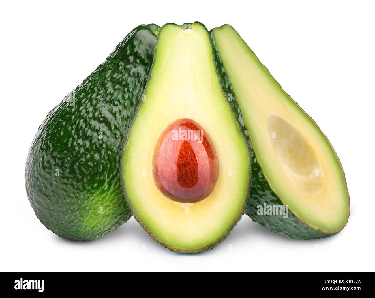 Three avocados isolated Stock Photo - Alamy