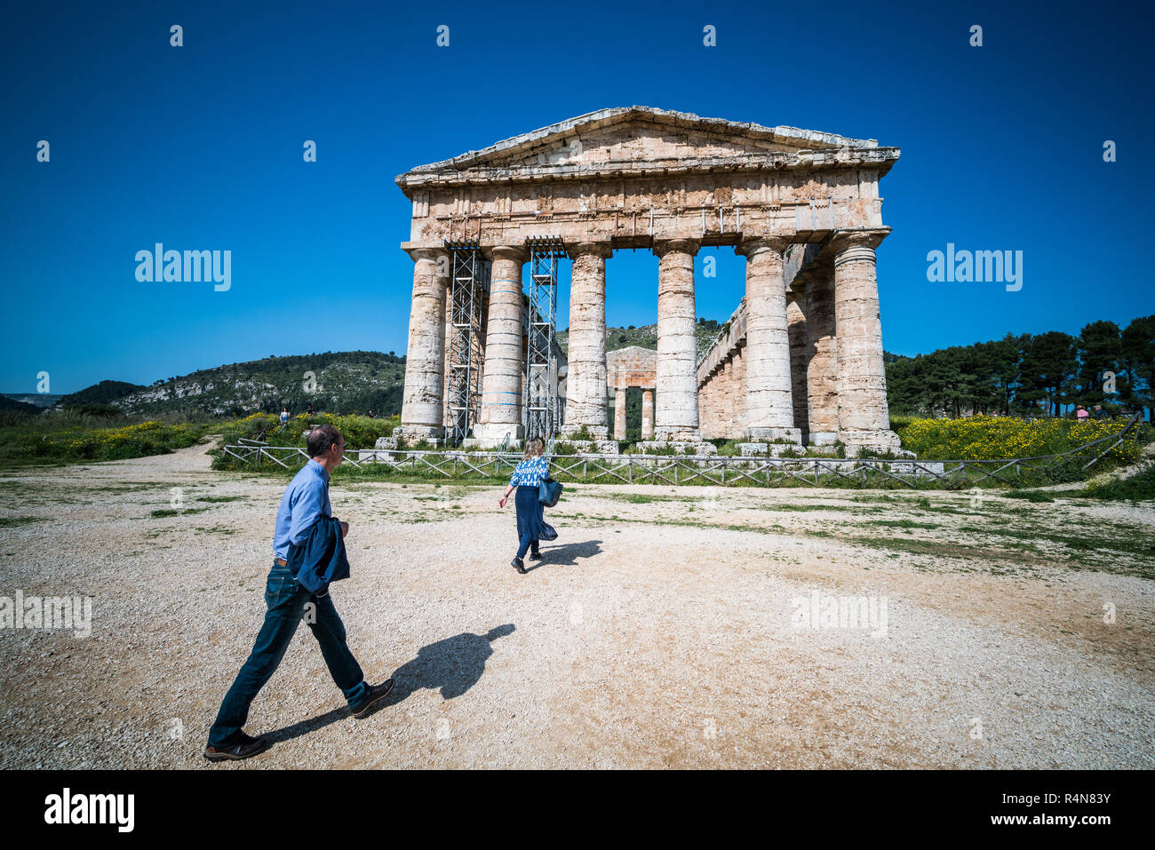 Doric Temple, Segesta, Sicily, Italy, Europe Stock Photo - Alamy