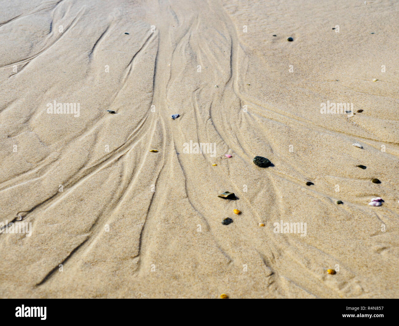 Rivulets in sand Stock Photo - Alamy