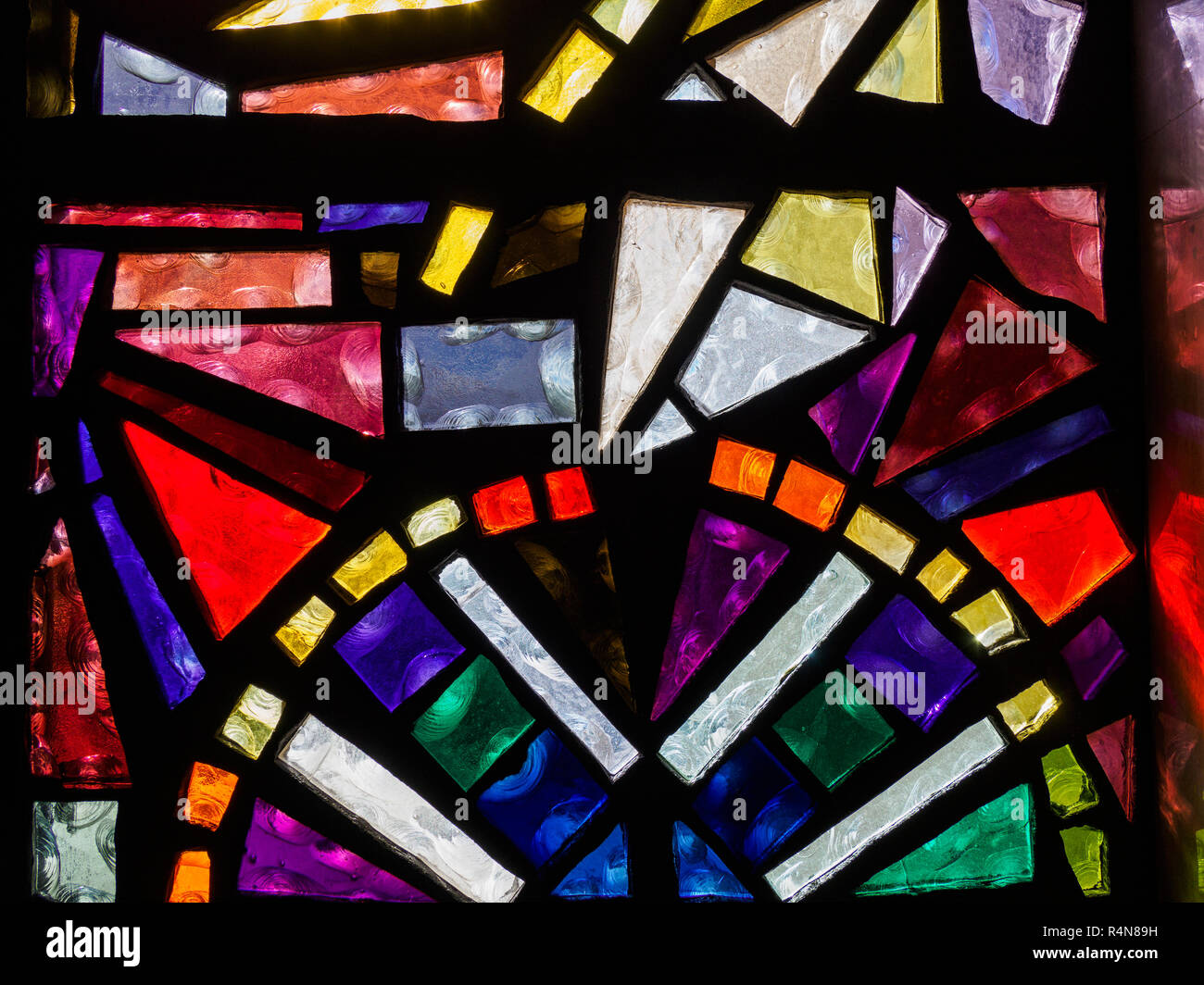 Stained glass window geometric pattern hi-res stock photography and ...