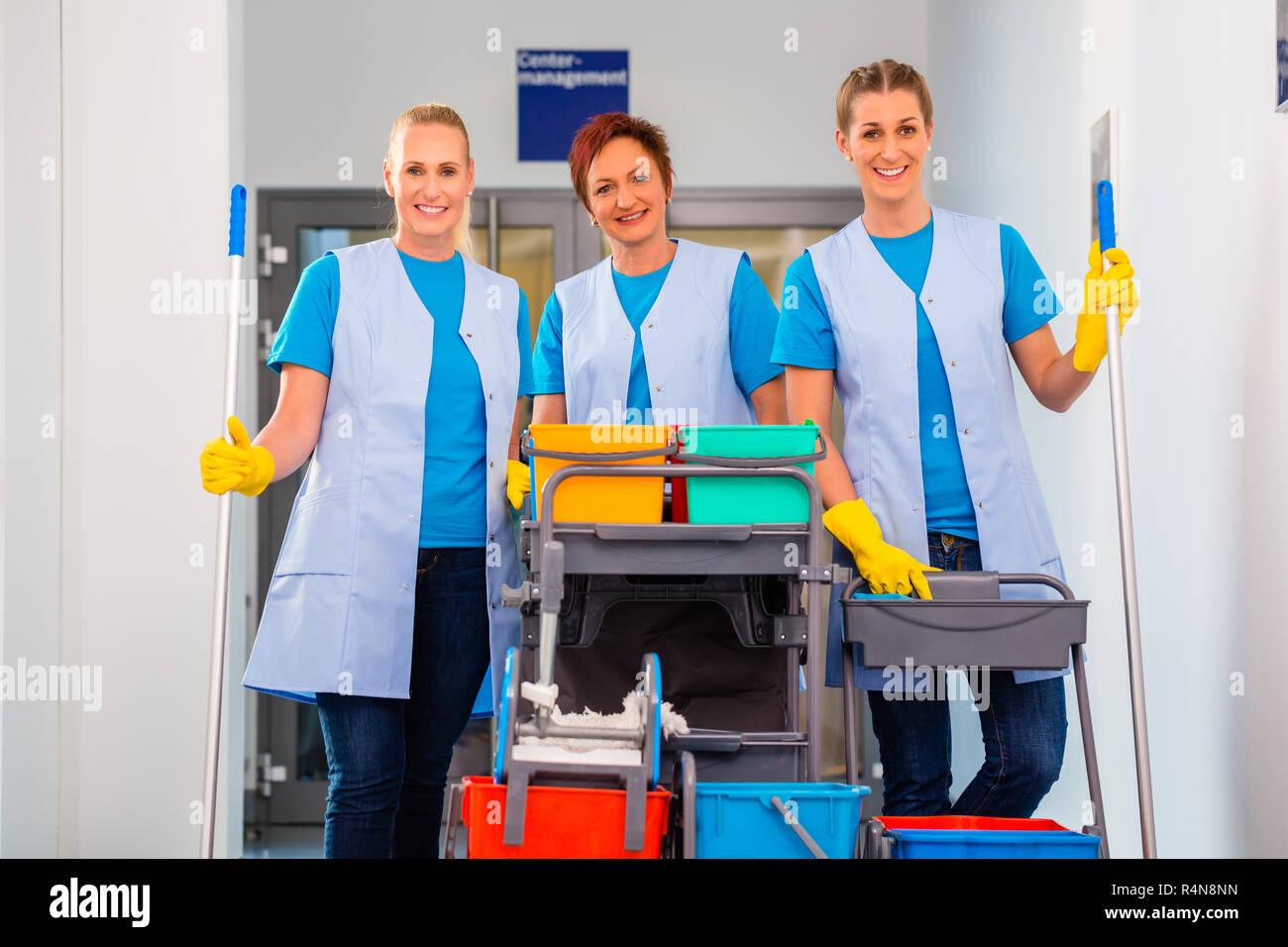 Cleaning service at work Stock Photo - Alamy