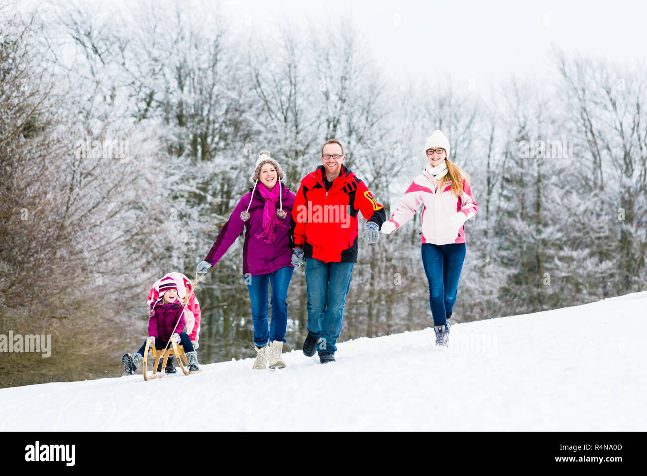 Delighted family having walk hi-res stock photography and images - Alamy