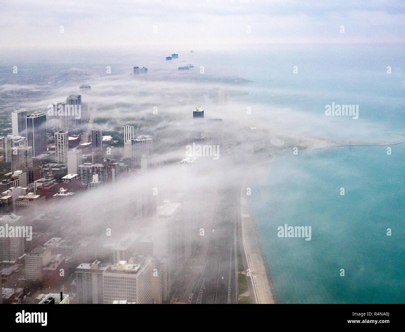 Aerial View Of Chicago River Chicago High Resolution Stock Photography ...