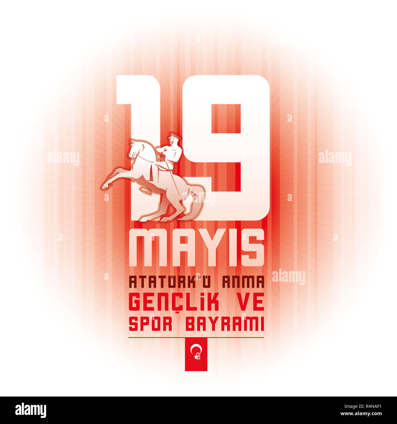 19 mayis Ataturk'u Anma Genclik ve Spor Bayrami Stock Photo - Alamy