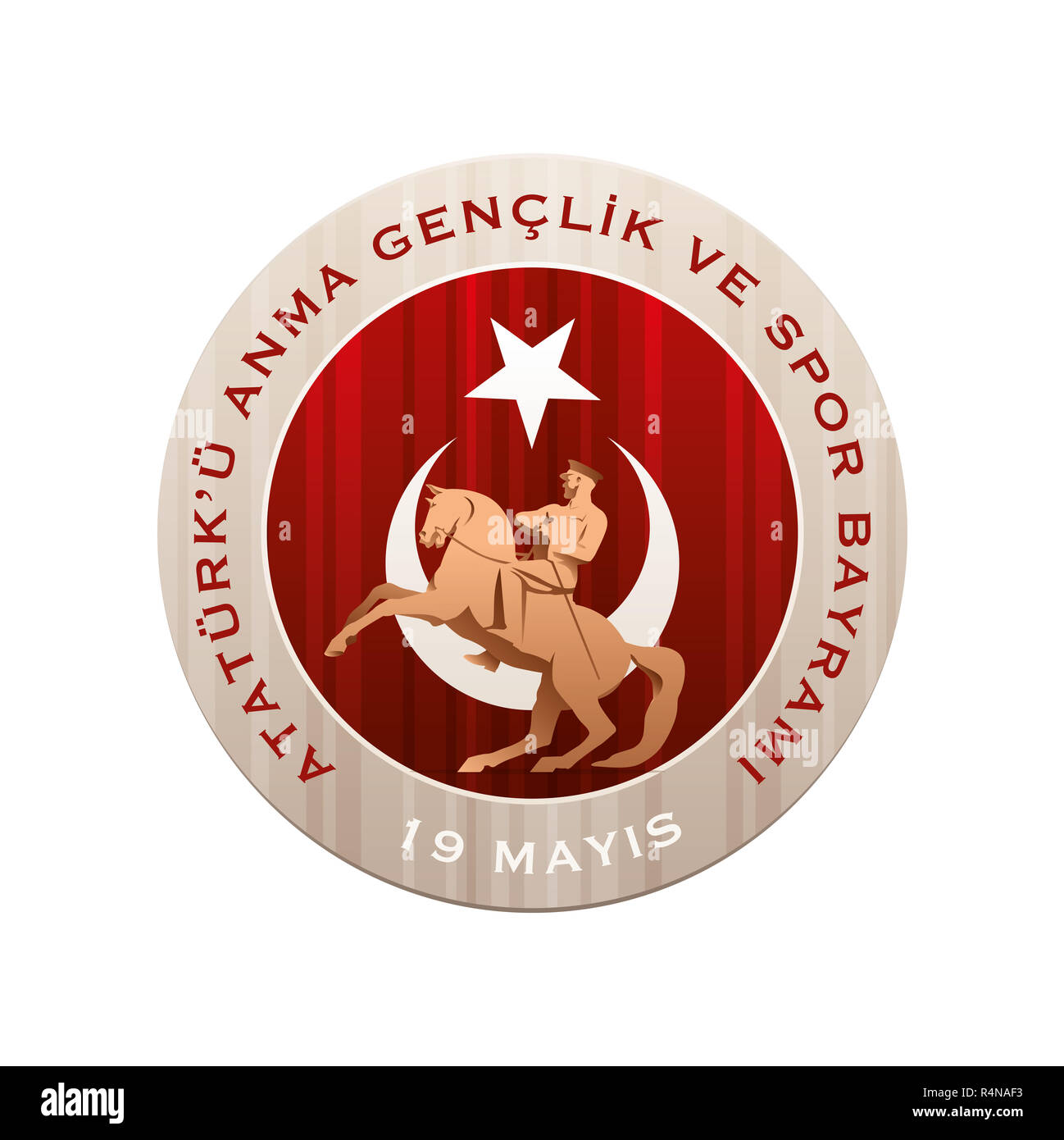 19 mayis Ataturk'u Anma Genclik ve Spor Bayrami Stock Photo - Alamy