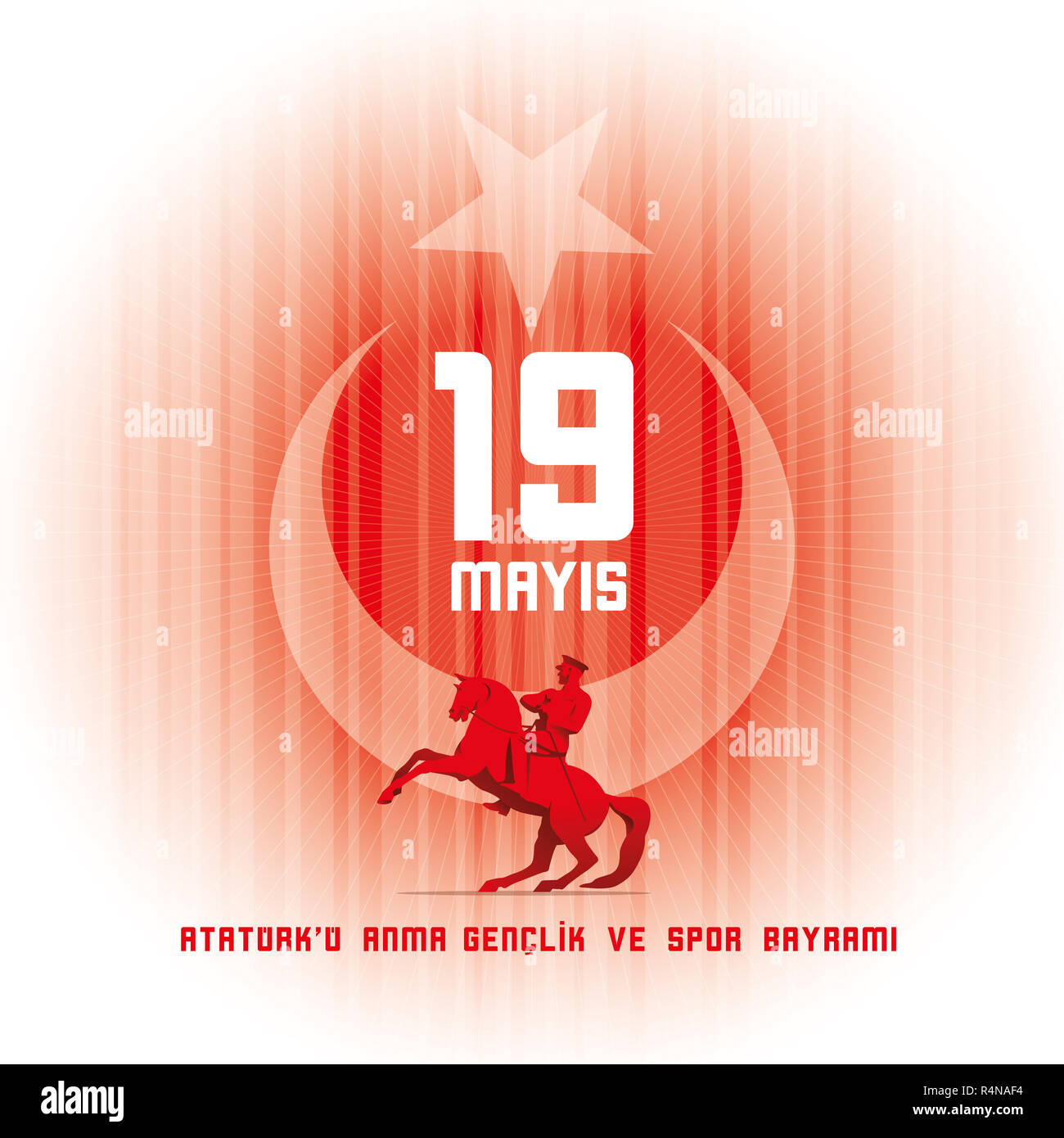 19 mayis Ataturk'u Anma Genclik ve Spor Bayrami Stock Photo - Alamy