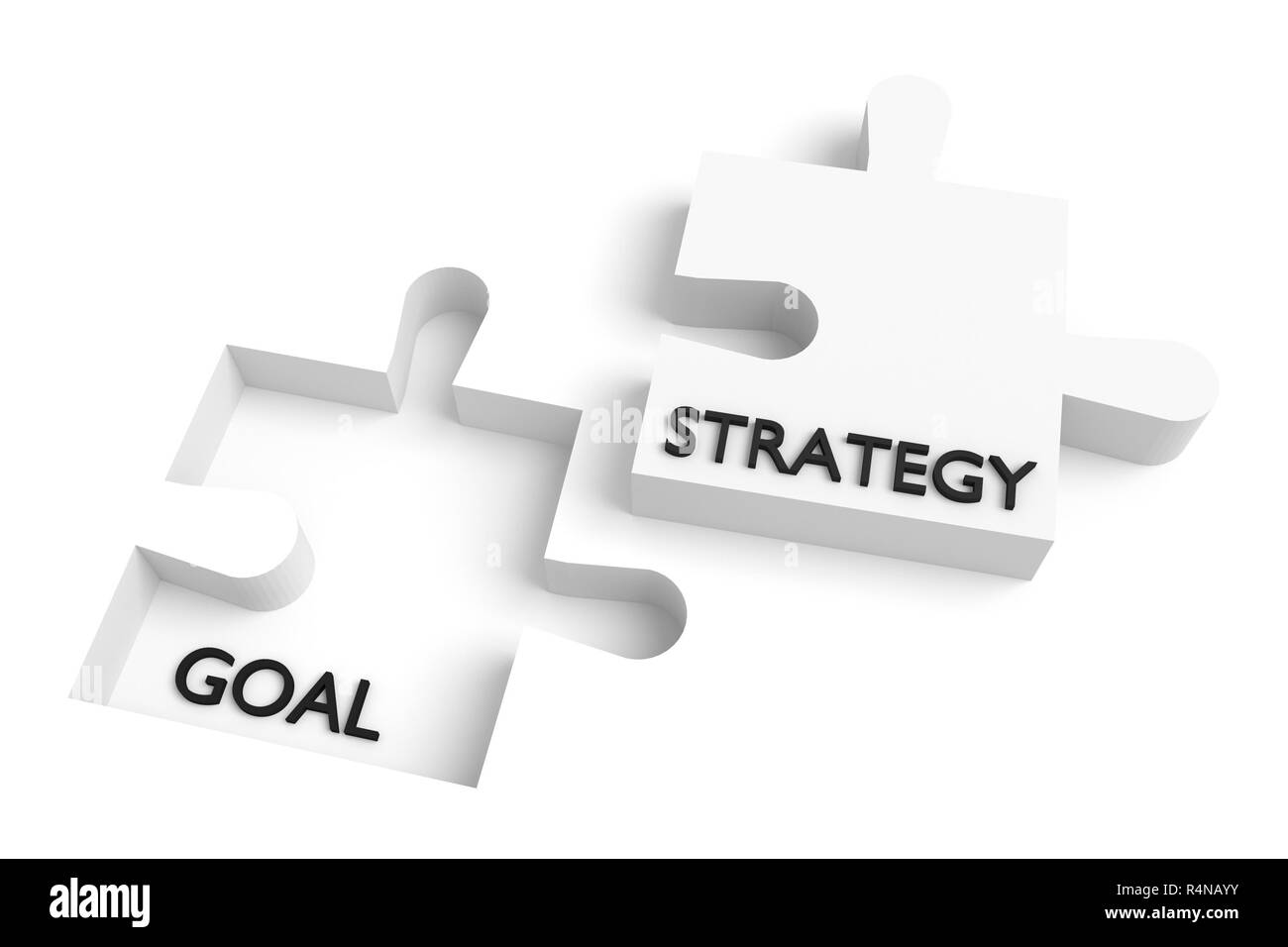 Missing puzzle piece, strategy and goal, 3d illustration Stock Photo ...