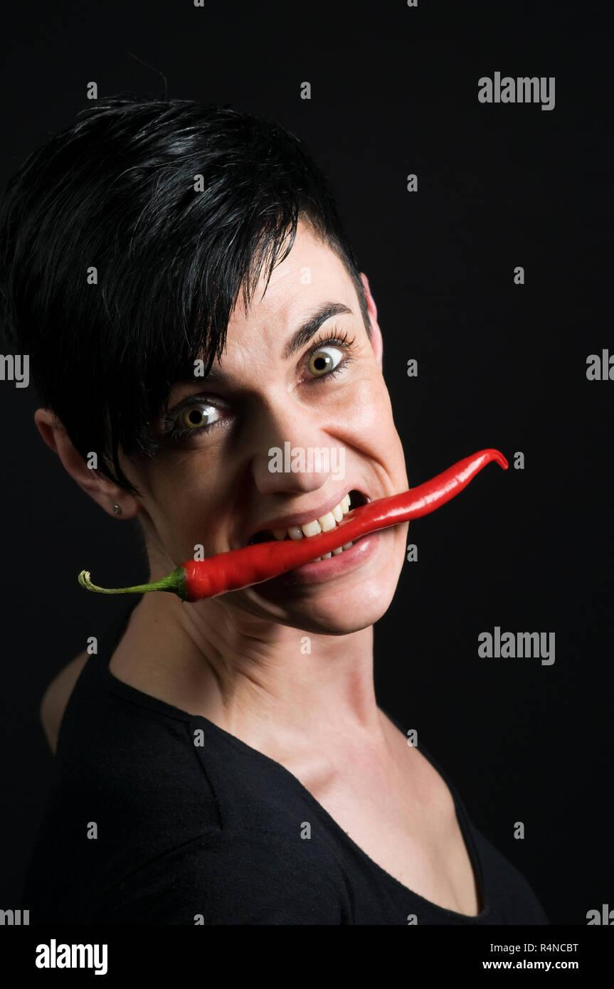 Chilli lips hi-res stock photography and images - Alamy