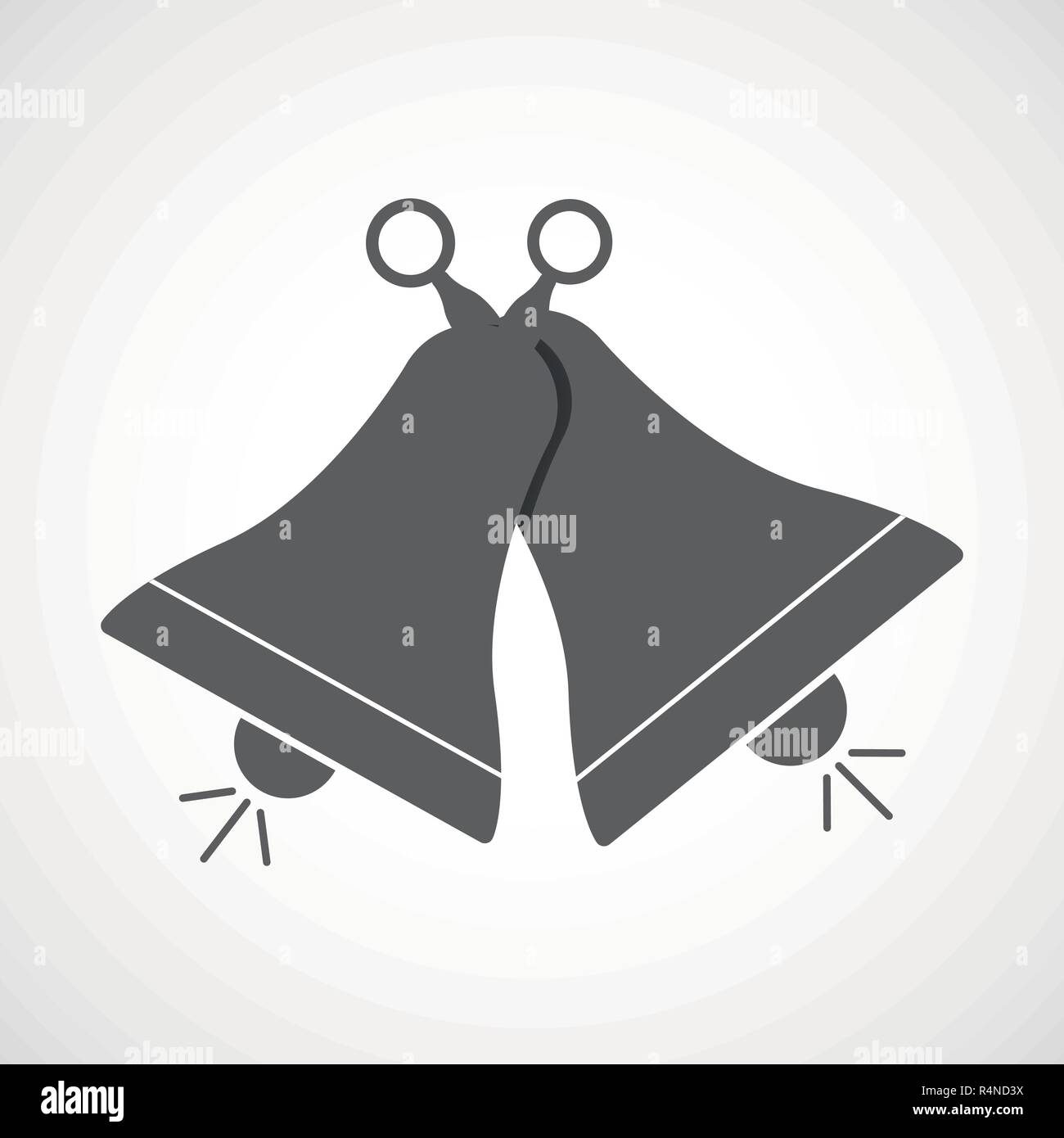 Simple flat ringing bells icon, vector, illustration, eps file Stock ...