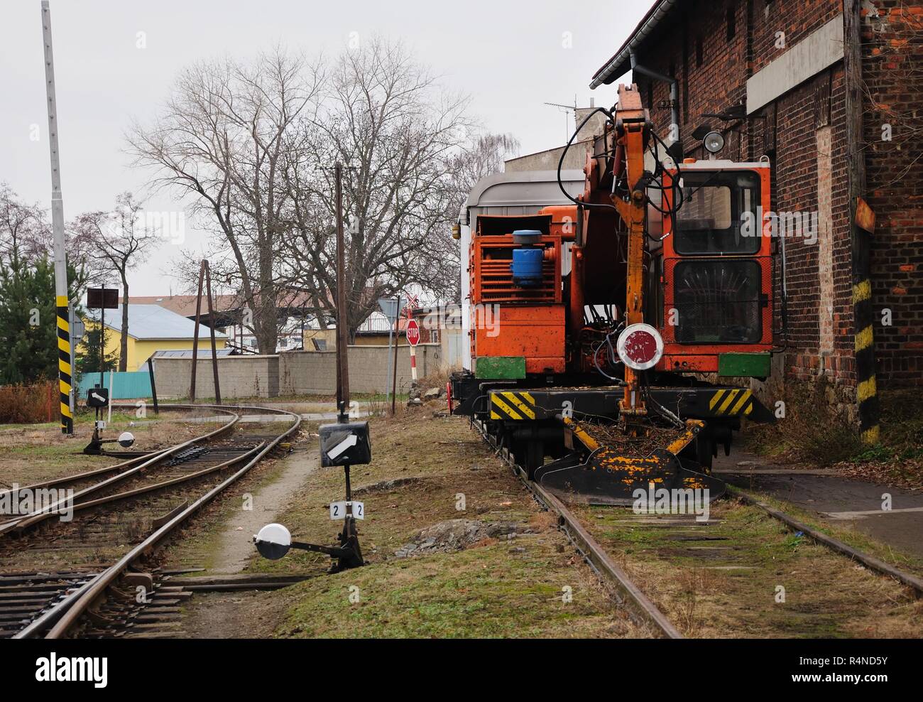 Rail service vehicle repair hi-res stock photography and images - Alamy
