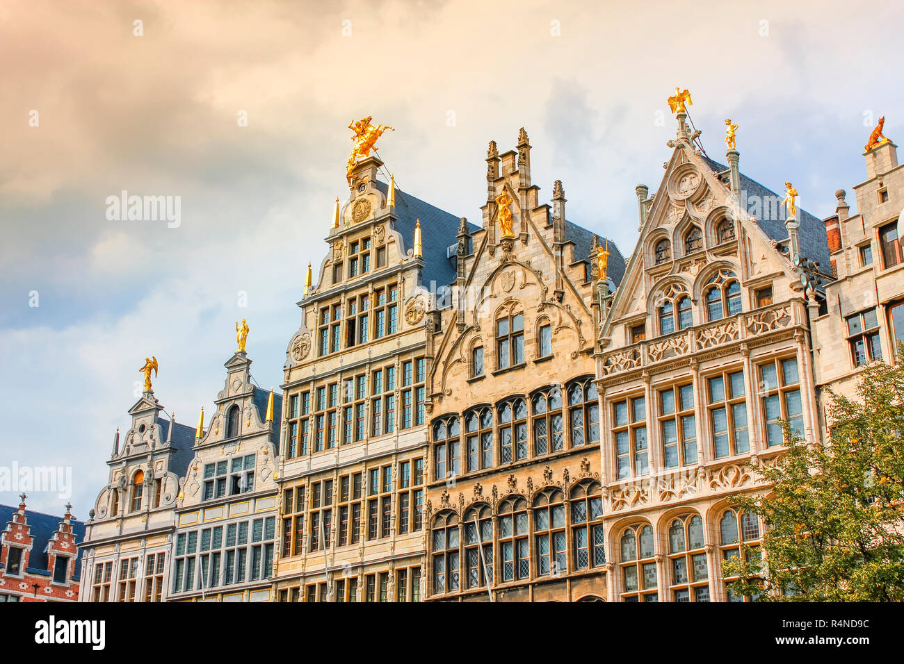 Traditional flemish architecture in Belgium - Grote Markt square ...