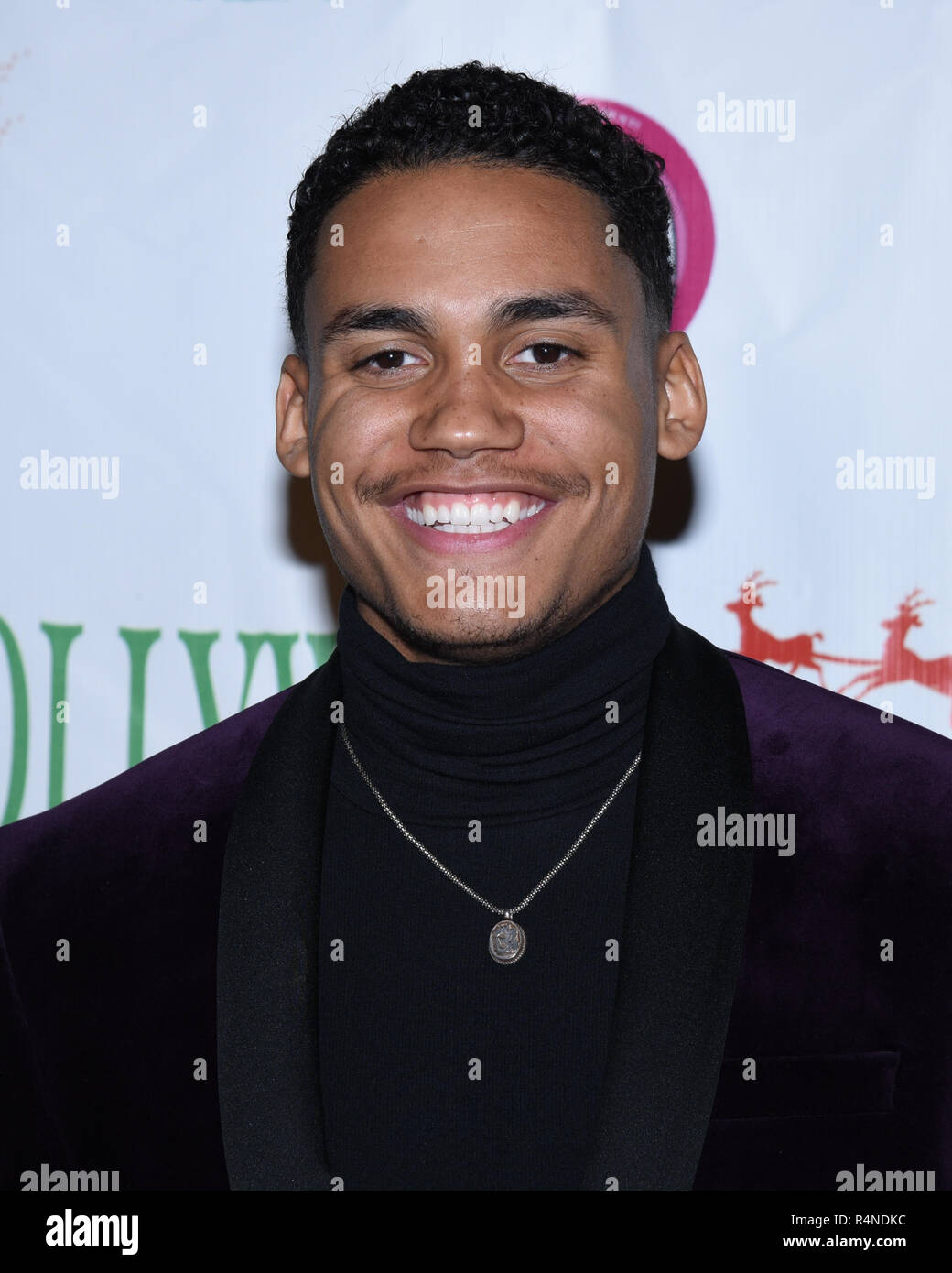 Adain Bradley arrives at the 87th Annual Hollywood Christmas Parade in ...