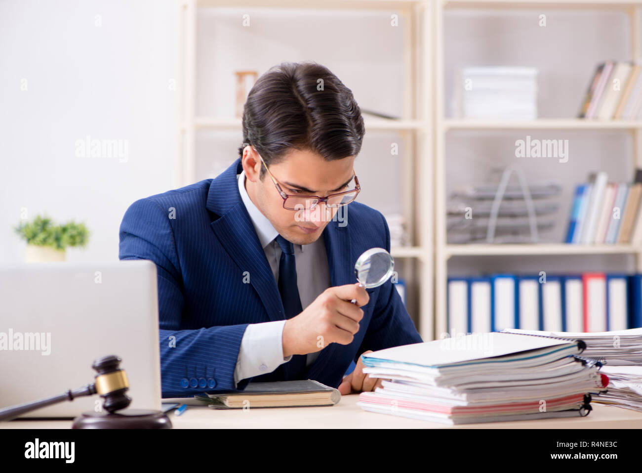 Judge looking evidence hi-res stock photography and images - Alamy