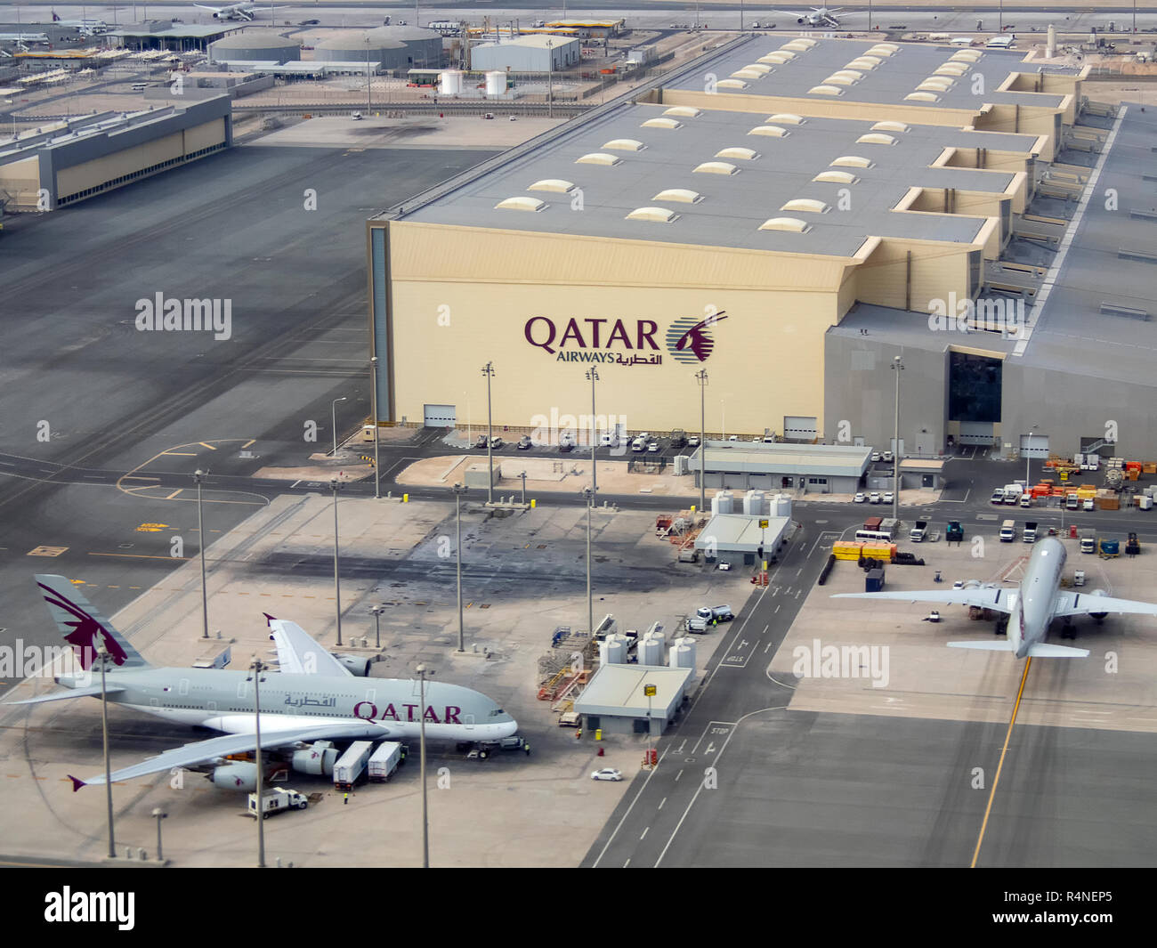 Aircraft at Doha International Airport, Qatar Stock Photo - Alamy