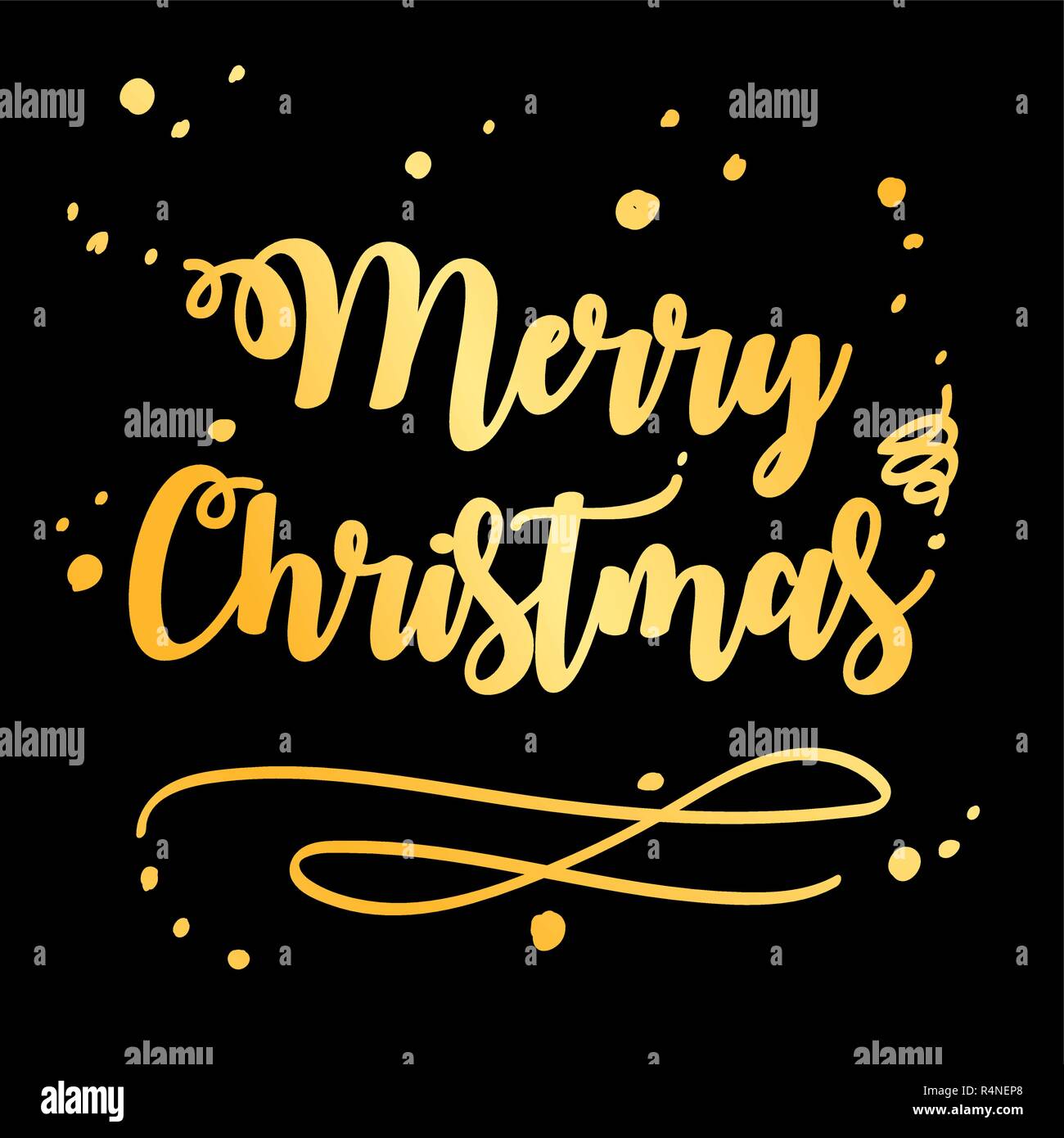 Inscription merry christmas lettering Stock Vector Images - Alamy