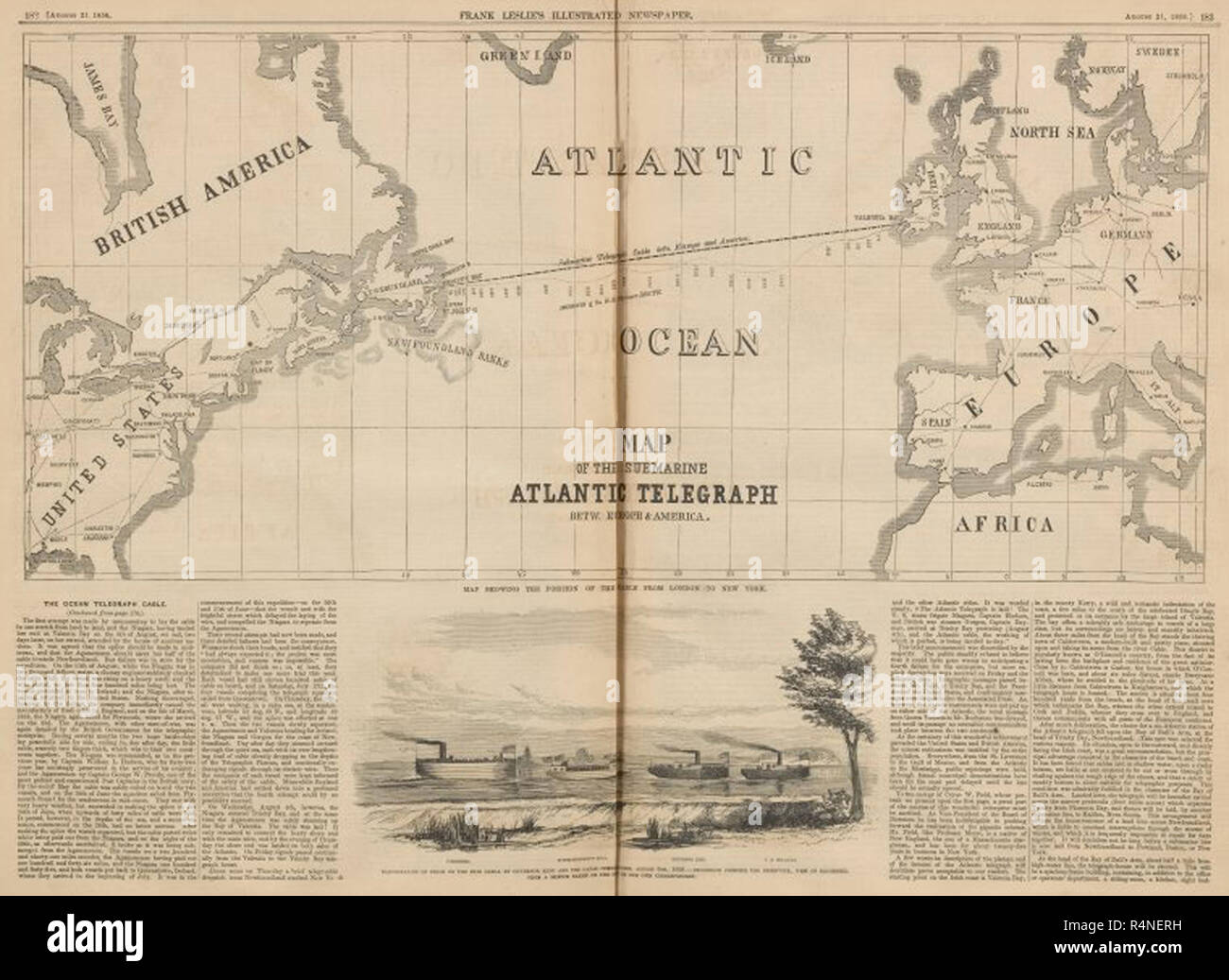 vintage european map Stock Photo - Alamy