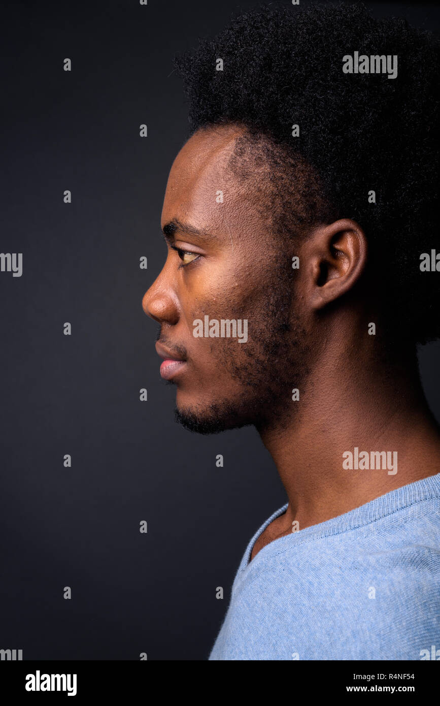 African american model face hi-res stock photography and images - Alamy