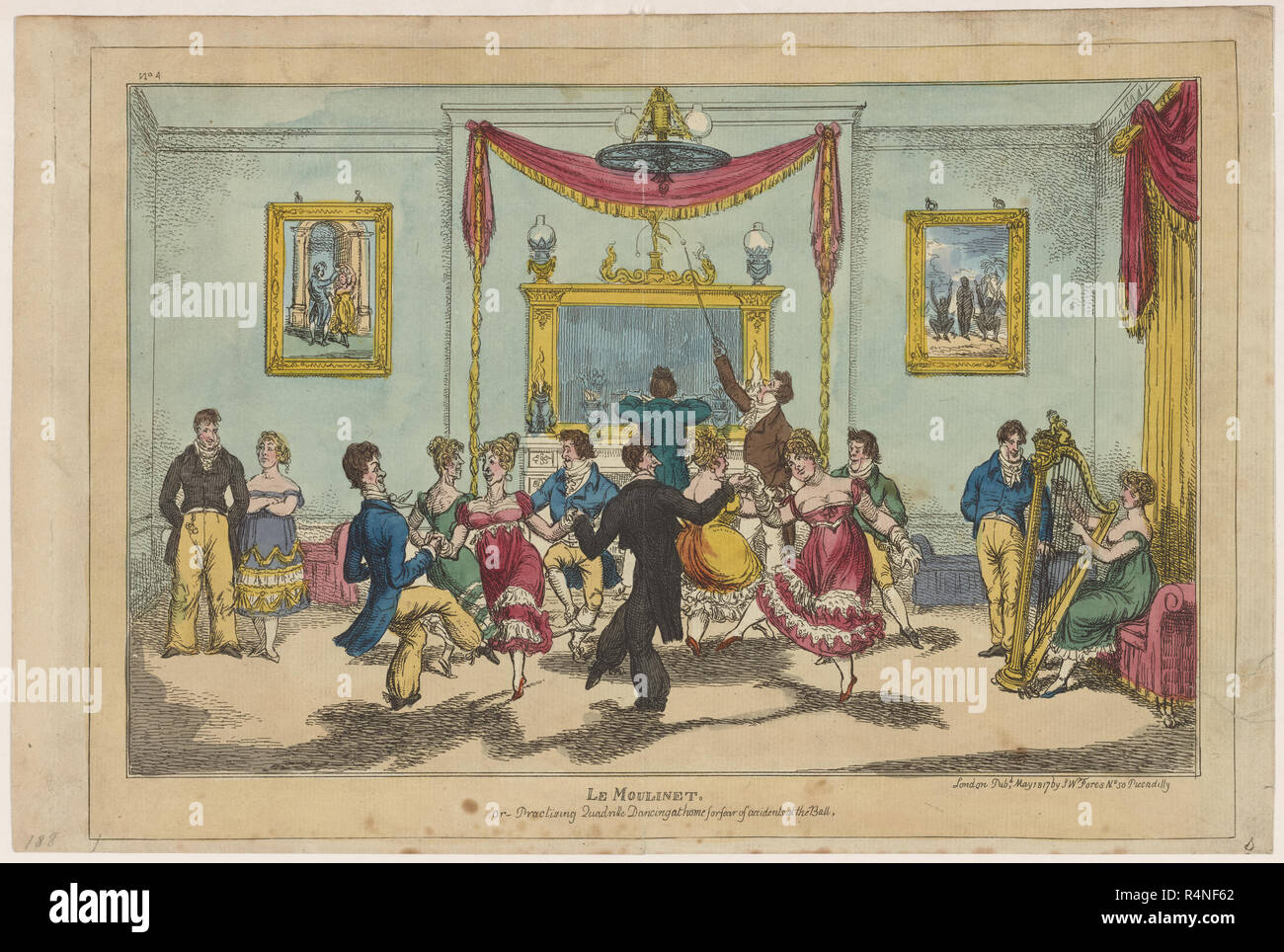 renaissance party illustration Stock Photo - Alamy