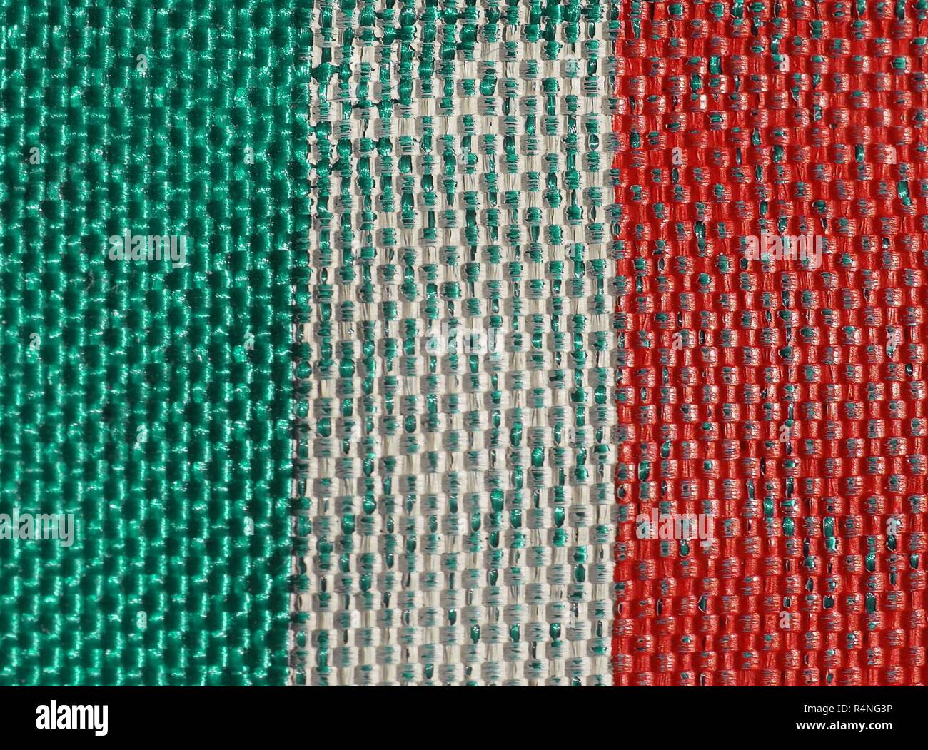 Italian Flag of Italy Stock Photo - Alamy