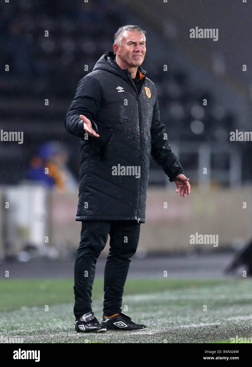Hull City manager Nigel Adkins during the Sky Bet Championship match at ...