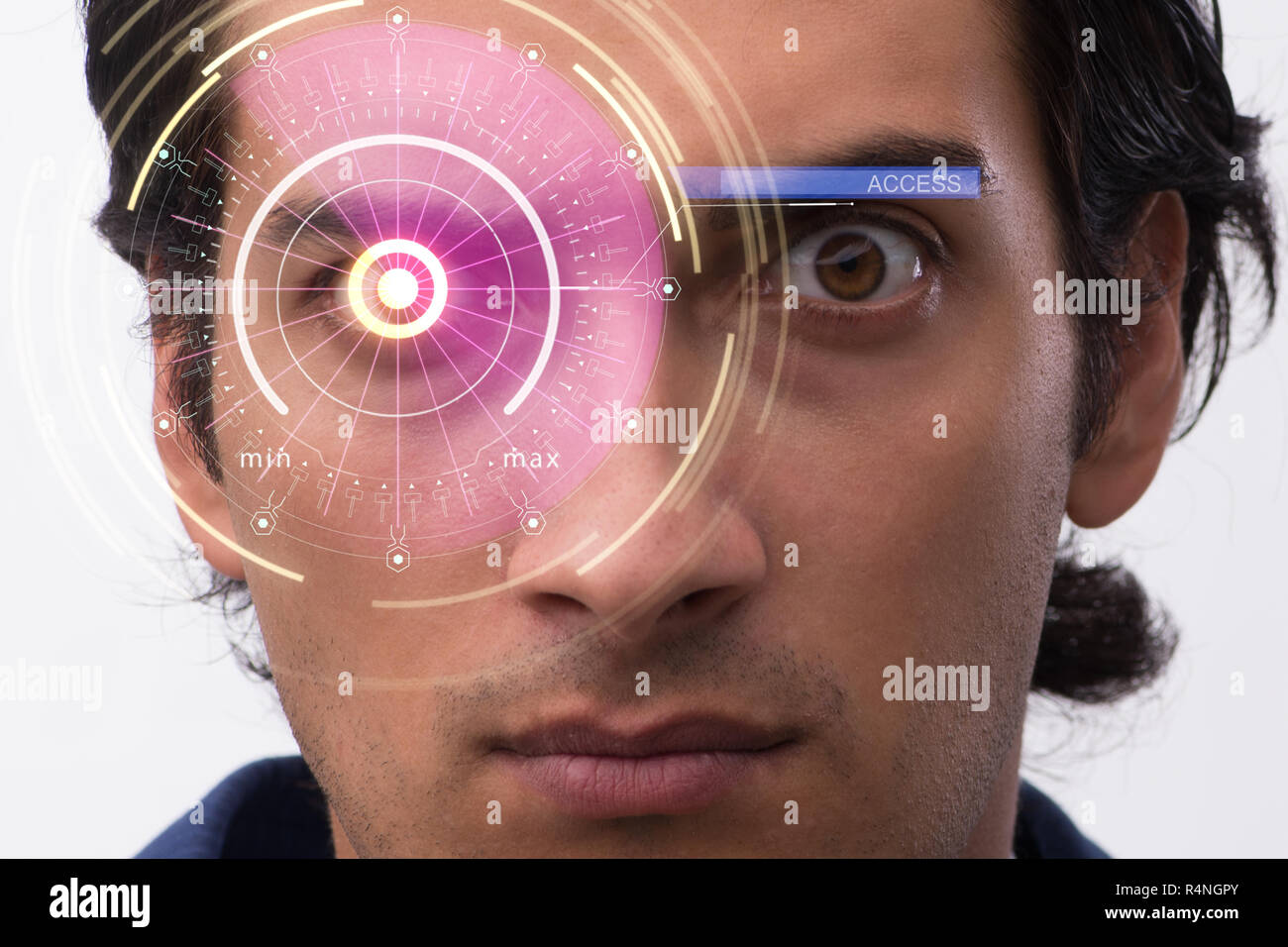 Concept sensor implanted human hi-res stock photography and images - Alamy