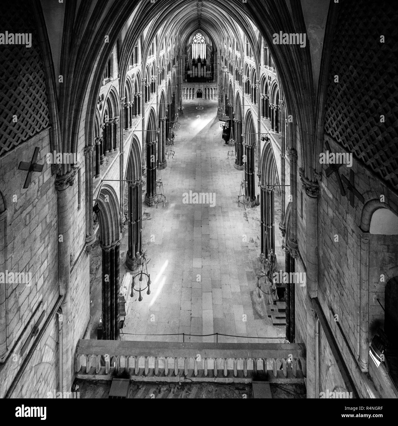 Classical gothic cathedral Black and White Stock Photos & Images - Alamy