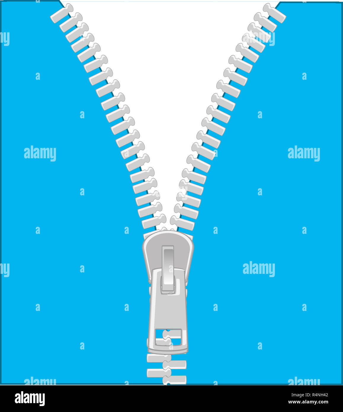 Clasp lightning on cloth Stock Photo - Alamy