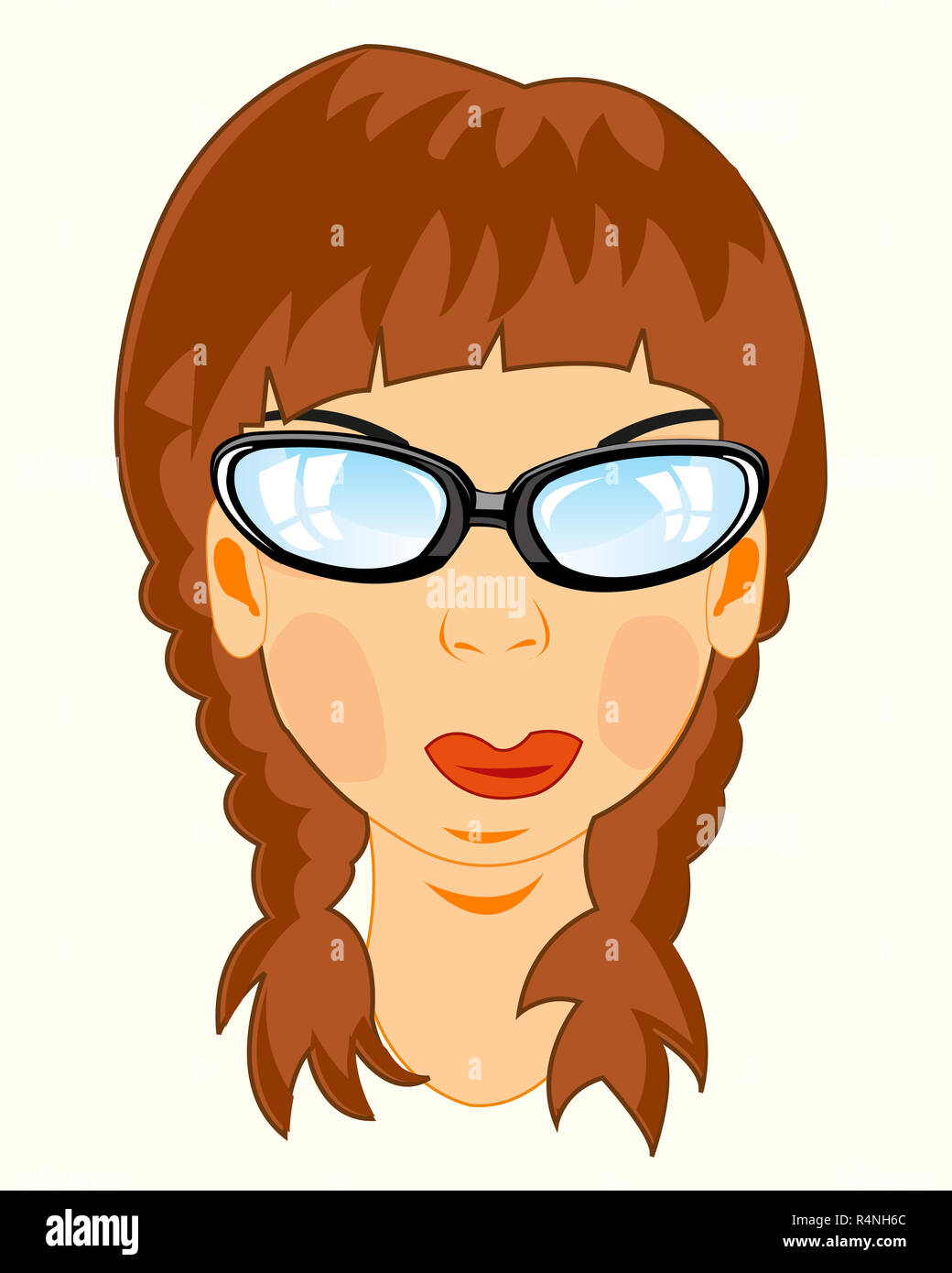 Bespectacled white woman hi-res stock photography and images - Alamy