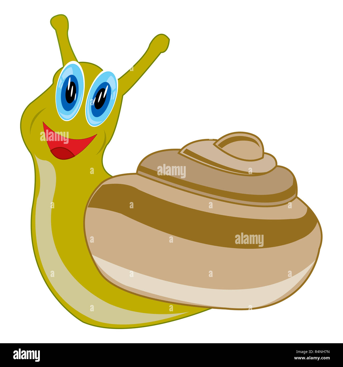 Cartoon animal snail Stock Photo - Alamy