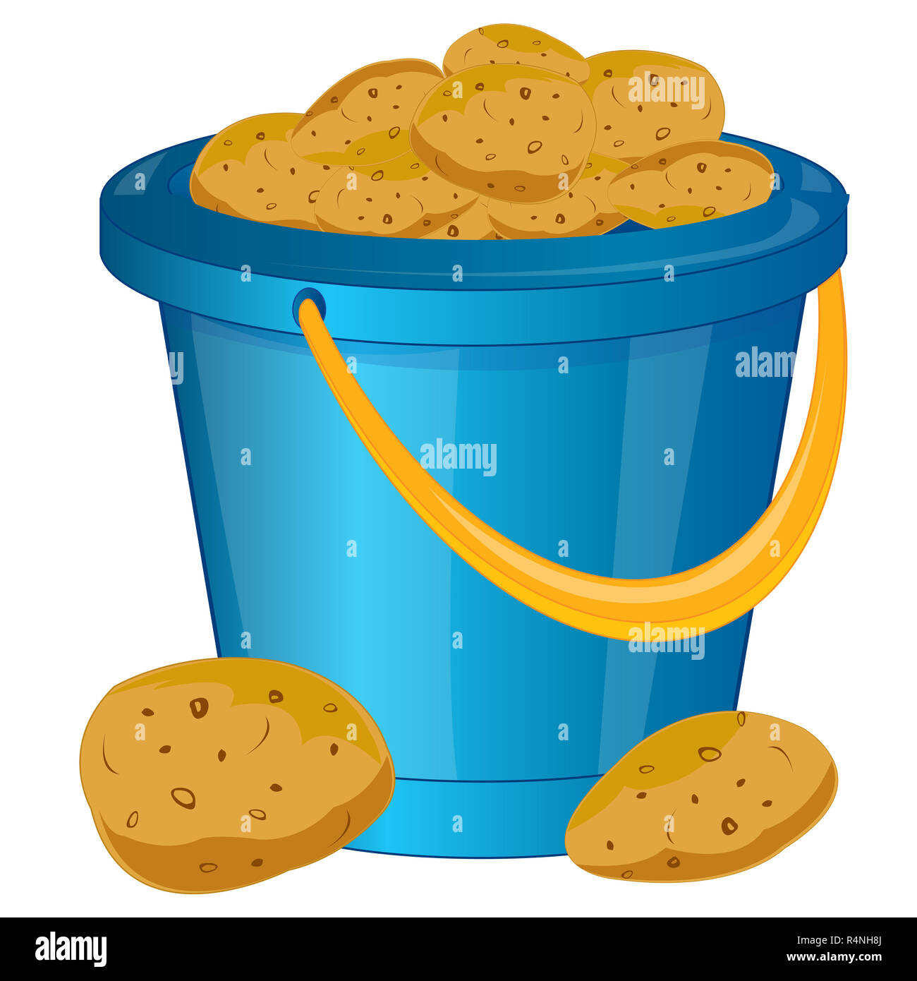 Pail with potatoes Stock Photo - Alamy